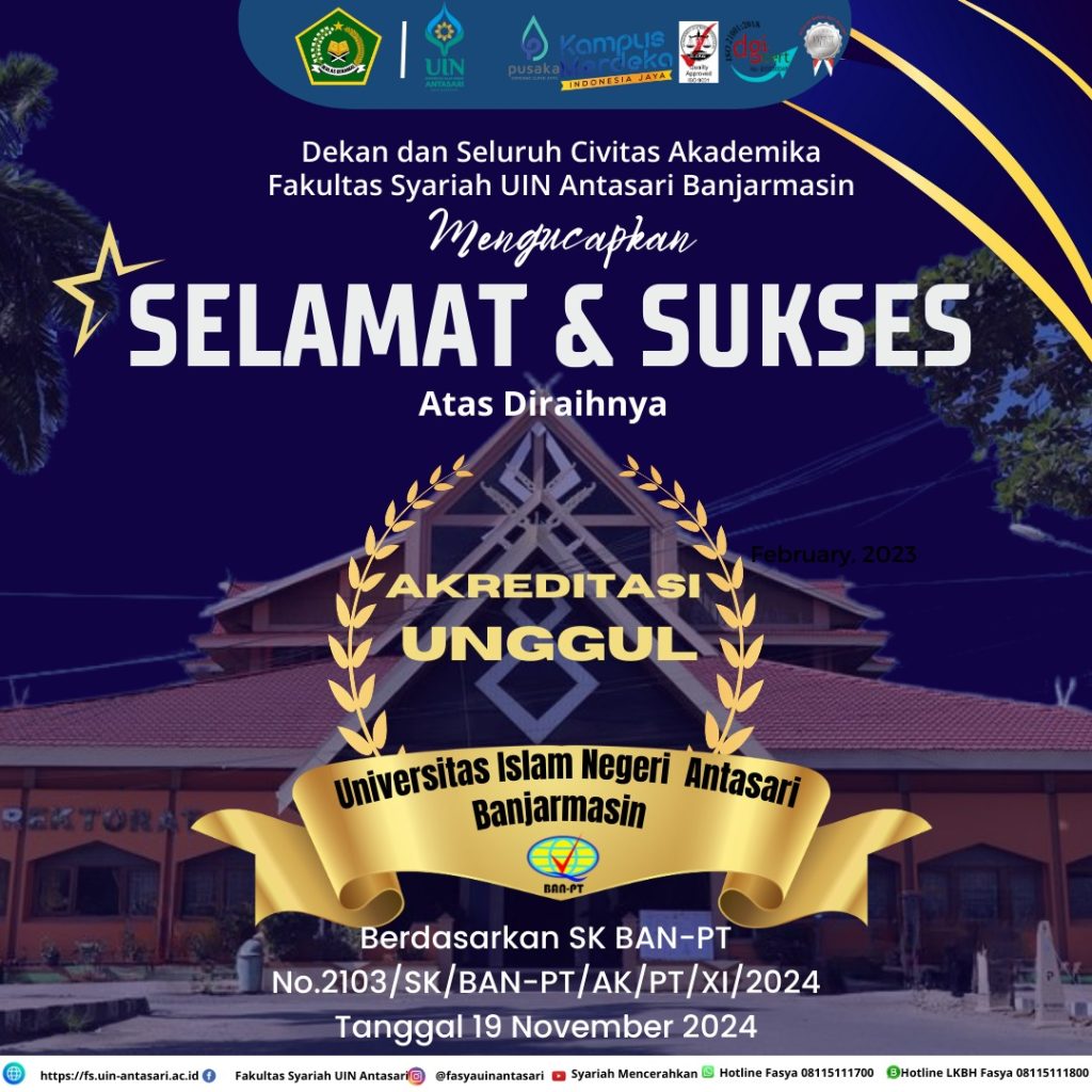 Ucapan Selamat atas Pencapaian Prestasi UIN Antasari Terakreditasi ...